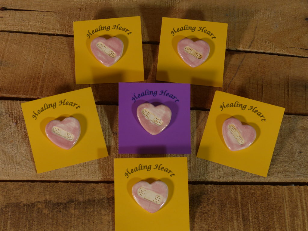 Healing Heart Pins - Wheel of Light Studio