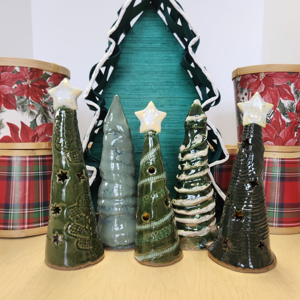 Hand Built Clay Trees - Wheel of Light Studio