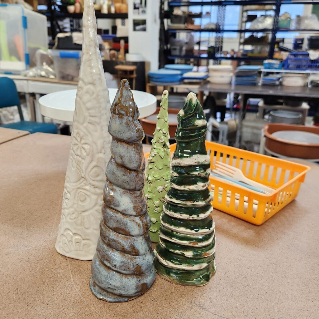 Hand Built Clay Trees - Wheel of Light Studio