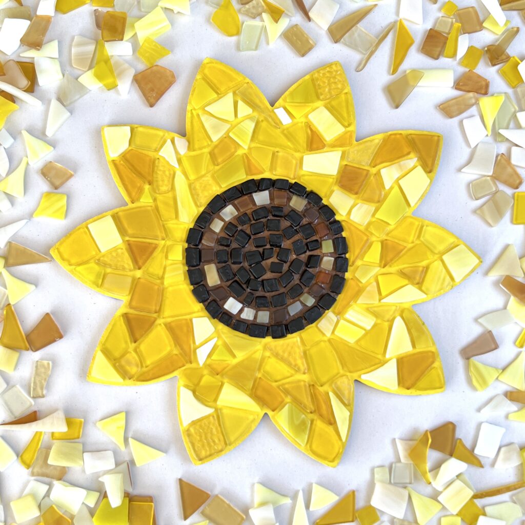 Mosaic Sunflower Class - Wheel of Light Studio