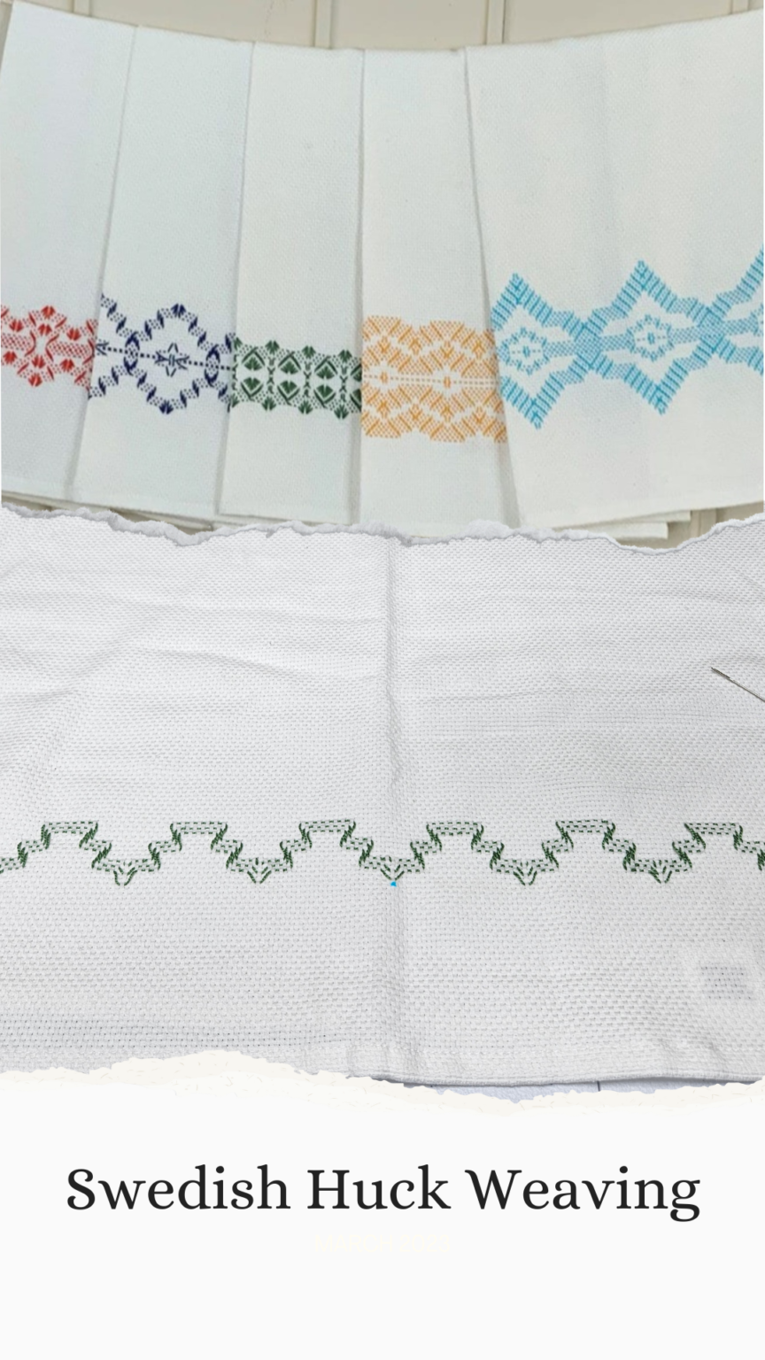 Swedish Huck Weaving with Demetra - Wheel of Light Studio