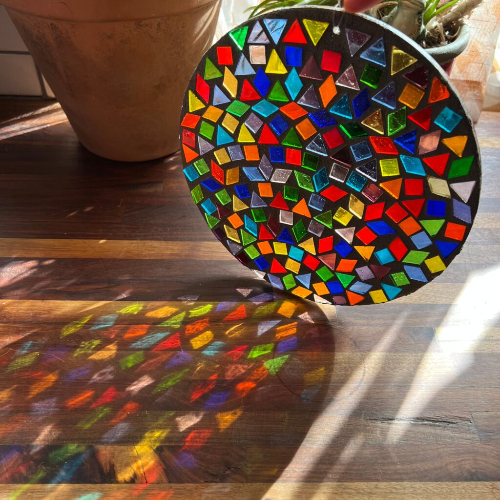 Suncatcher Mosaic Class - Wheel of Light Studio